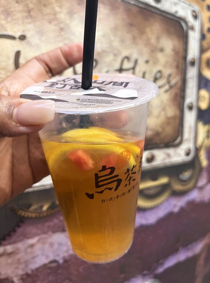 Even the bubble tea here gets the royal treatment, because every detail matters in this culinary wonderland.
