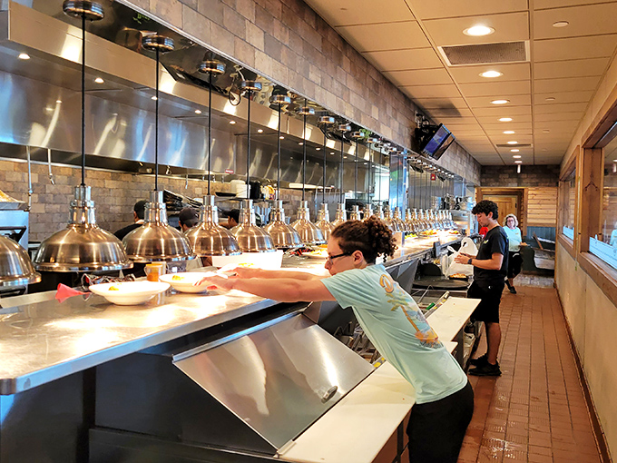 The open kitchen&mdash;where culinary magic happens without smoke, mirrors, or pretension&mdash;just honest cooking on display.