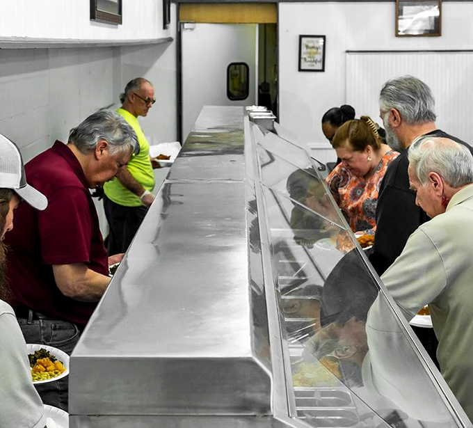 The buffet line&mdash;where decisions get serious and regulars strategize their plate real estate with military precision.