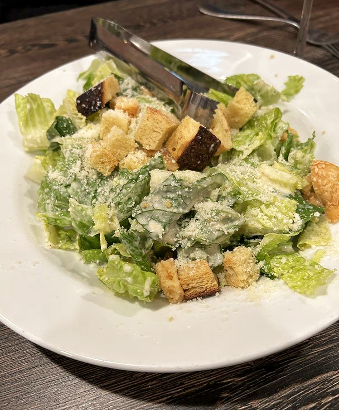 Caesar salad that Julius himself would approve &ndash; fresh, crisp, and properly dressed.