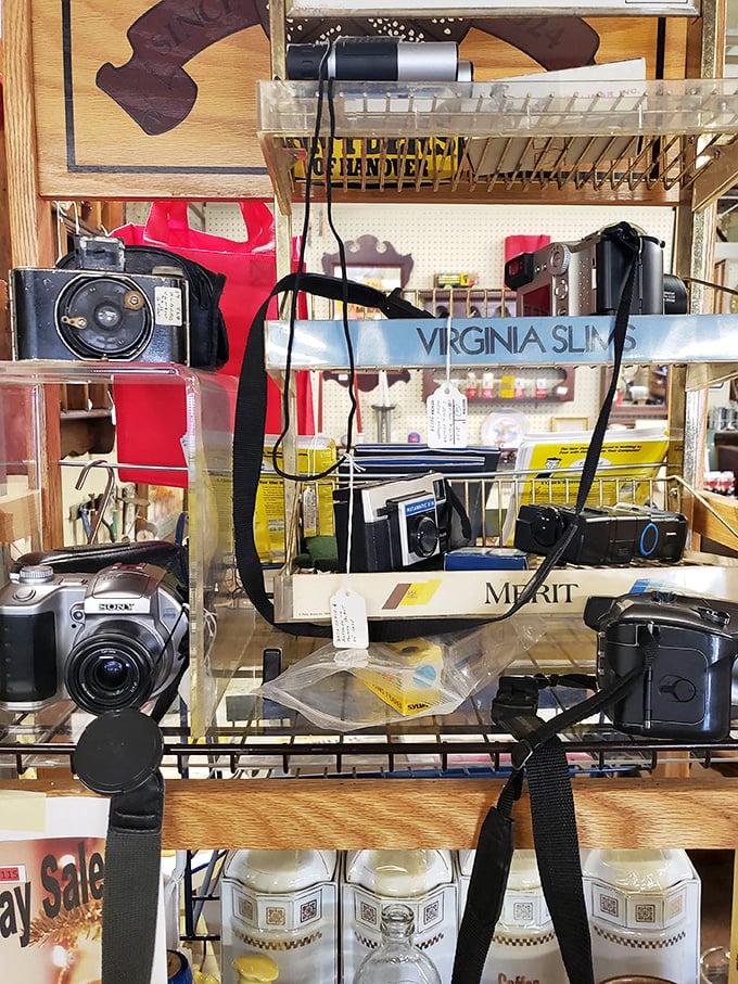 When cameras were mechanical marvels rather than phone features. That Pentax probably captured someone's entire childhood before digital took over.