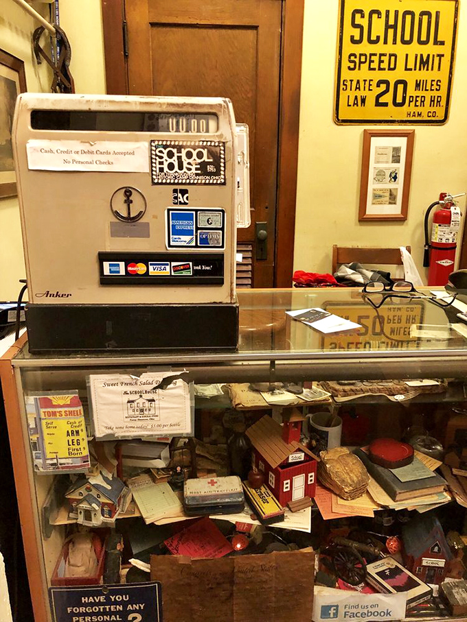 Old-fashioned cash register adds authentic charm to an experience that values tradition over trends.