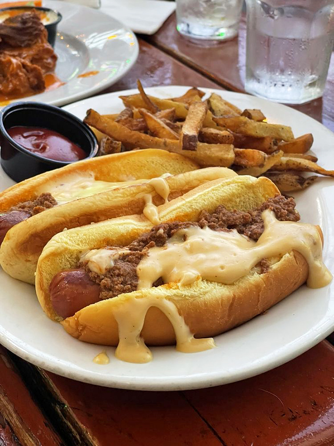 A chili cheese dog that transports you straight to childhood bliss, but with grown-up execution that respects both tradition and your taste buds.