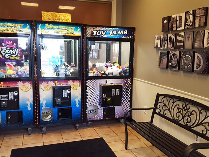 Even the claw machines have Pennsylvania charm. Win a stuffed animal for the kids after you've stuffed yourself with comfort food classics.