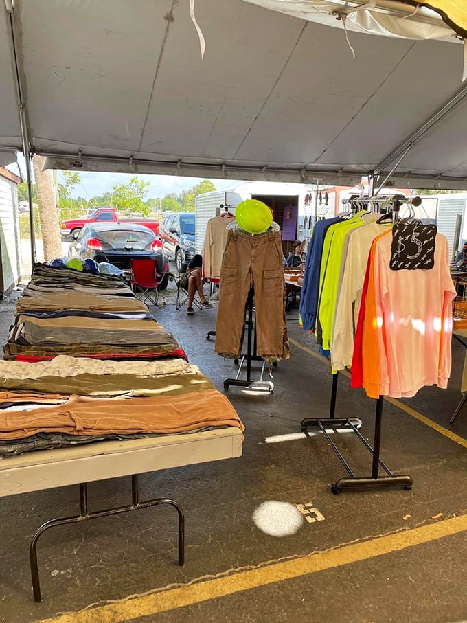 Fashion finds for Florida living! Bright colors and casual comfort dominate these racks where savvy shoppers uncover style without the mall prices.
