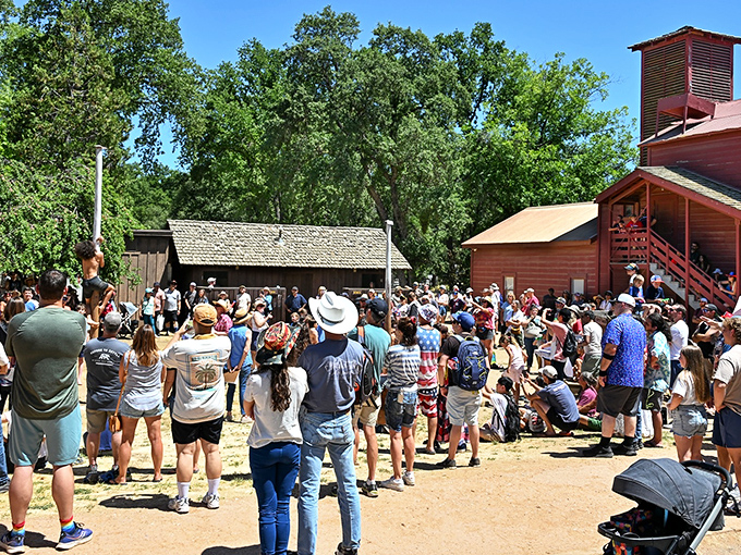Summer celebrations draw crowds to Columbia's historic center, proving that gold rush fever is still contagious after all these years.