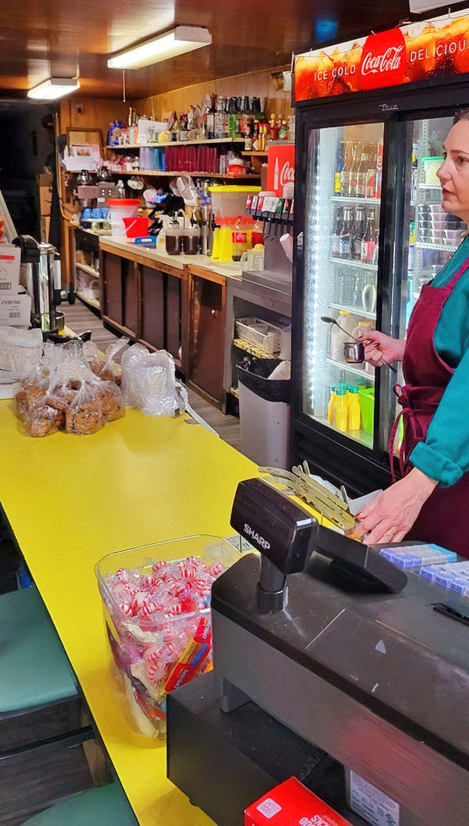 Behind the counter, decades of diner wisdom translate into homestyle cooking that keeps the parking lot full from breakfast through dinner.
