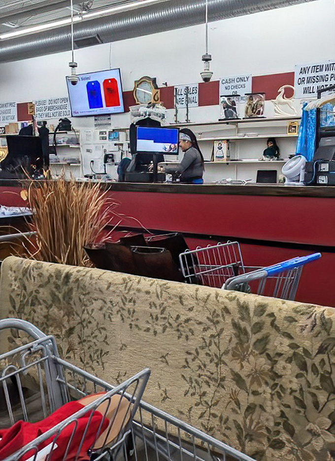 The checkout counter: the final frontier between you and victory, where treasures are tallied and bargains become official.