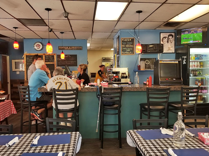 The counter&mdash;that sacred space where regulars perch, coffee flows freely, and the day's gossip is exchanged like currency.