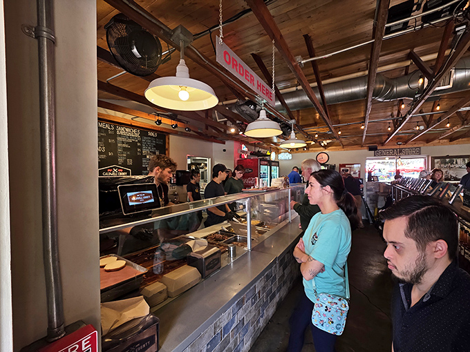 Where BBQ magic happens&mdash;the counter service setup that stands between you and smoked meat nirvana.