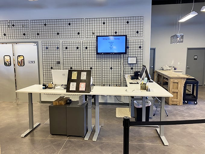 The clean, modern checkout area&mdash;where the magic happens and your wallet breathes a sigh of relief.