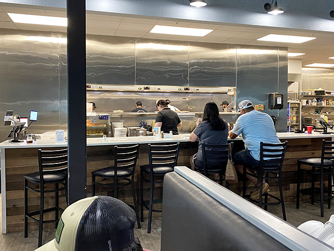 Where culinary magic happens&mdash;the open kitchen concept lets you witness breakfast artistry in action. Food theater at its finest.