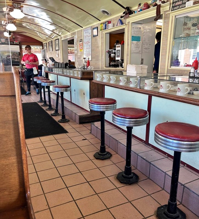 The counter where magic happens. These stools have supported the dreams, heartbreaks, and hungry bellies of Littleton residents for generations.