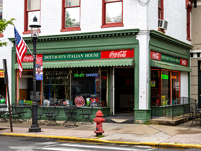 D'Ottavio's Italian House sits on the corner like your Italian grandmother&mdash;unassuming but ready to feed everyone who passes by. That Coca-Cola sign is practically vintage influencer marketing.