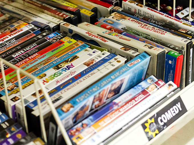 The DVD section: where forgotten film classics and binge-worthy series find new audiences for less than the cost of a streaming subscription.