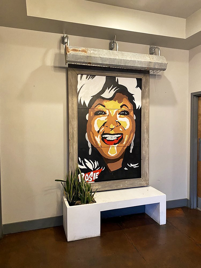 Art that captures the spirit of Rosie's—vibrant, welcoming, and impossible to ignore. Like the food, it leaves a lasting impression.
