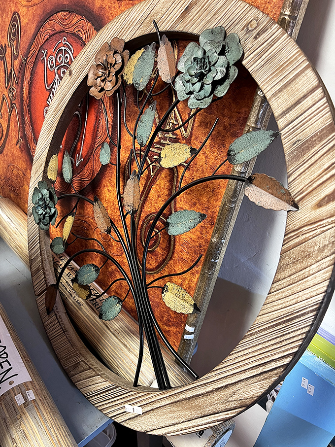 Wall art that's either brilliantly abstract or accidentally genius &ndash; you decide which makes it better.