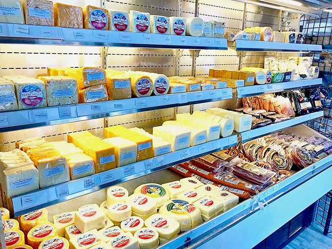 A cheese display so beautiful it deserves its own ZIP code &ndash; from mild to wild, each variety waiting to elevate your sandwich from great to legendary.