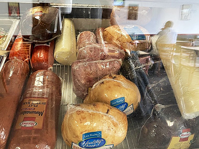 Behind the glass lies the foundation of greatness&mdash;quality meats waiting to be transformed into sandwiches worth crossing town for.
