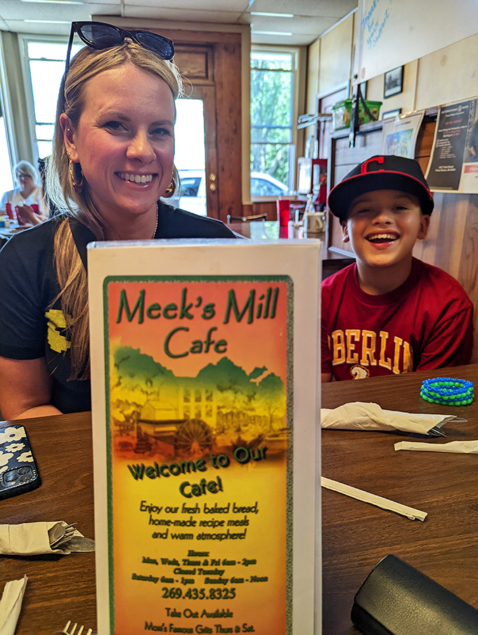 Happy faces around the table prove that great food creates instant community among perfect strangers.