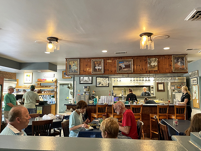 Where locals gather to break bread, share stories, and silently judge anyone who doesn't order dessert.