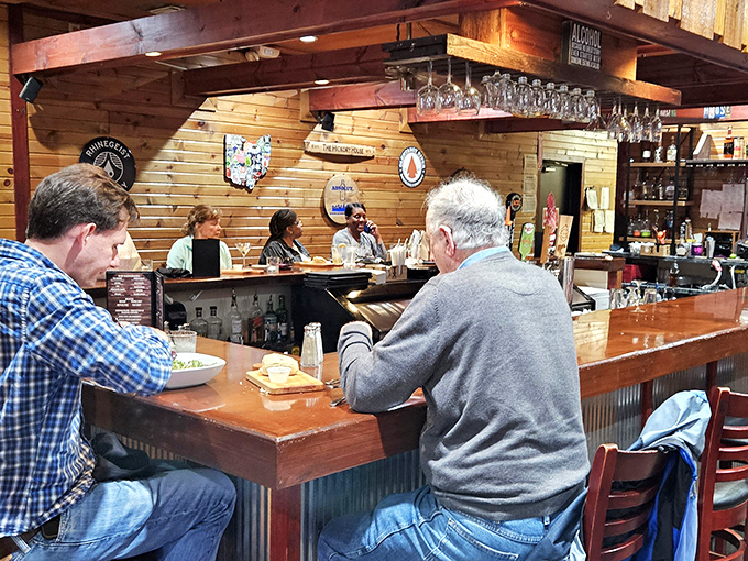 Where locals gather to solve the world's problems one bourbon and one bite at a time – the true heart of any great steakhouse.