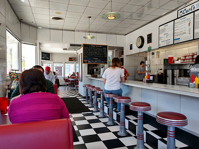 The counter at Carl's isn't just seating&mdash;it's front-row tickets to the best show in town: breakfast made with decades of practice.