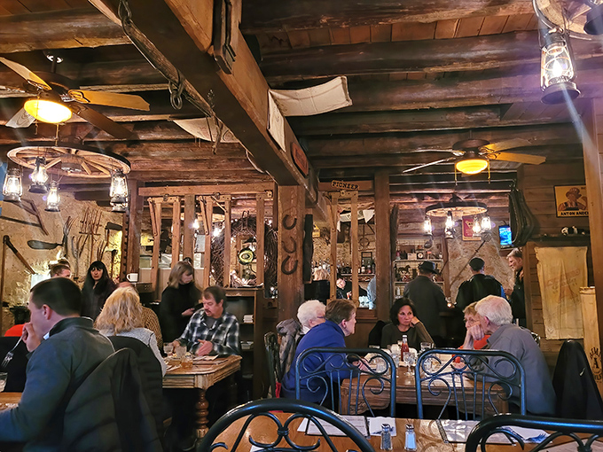 The dining room hums with the satisfied murmurs of people having the kind of meal they'll casually bring up in conversation for weeks.