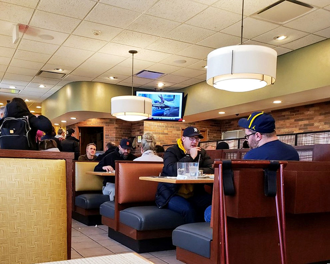 Weekend mornings bring Michigan folks together in pursuit of the universal truth: life improves dramatically after pancakes and coffee.