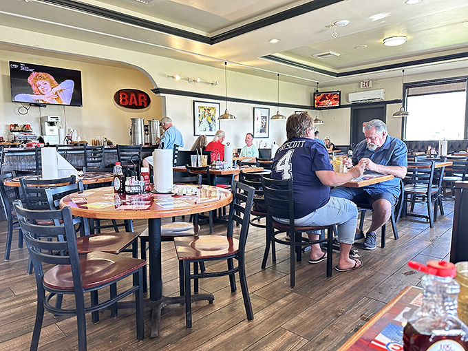 Where strangers become temporary friends over coffee refills and shared nods of appreciation when plates of comfort food arrive at neighboring tables.
