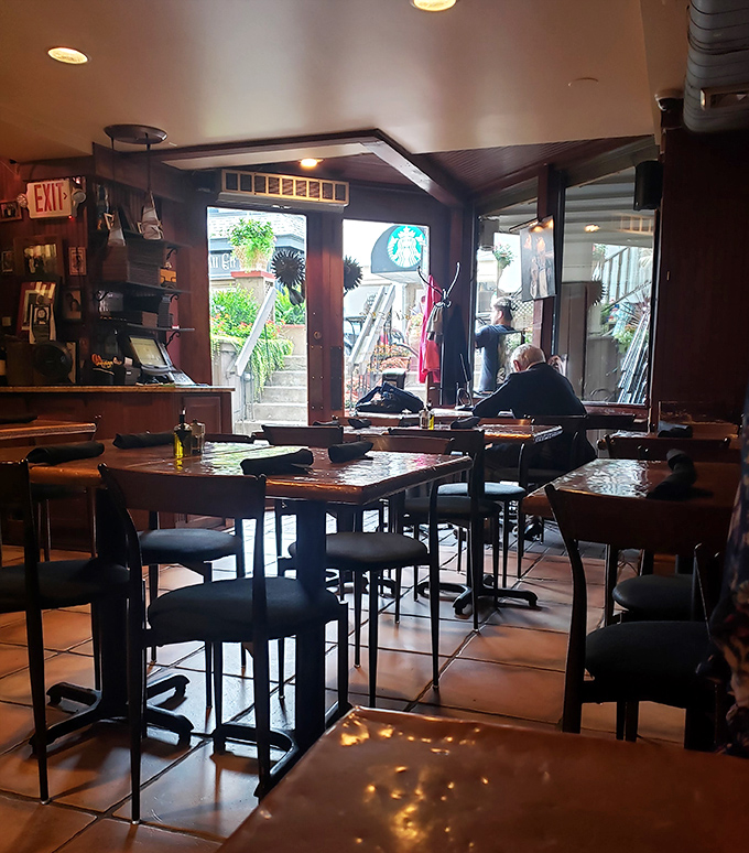 Where stone walls meet sunflowers, and strangers become friends over shared appetizer plates.