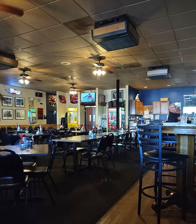 The dining room balances that perfect sweet spot between "family restaurant" and "neighborhood watering hole" without trying too hard at either.