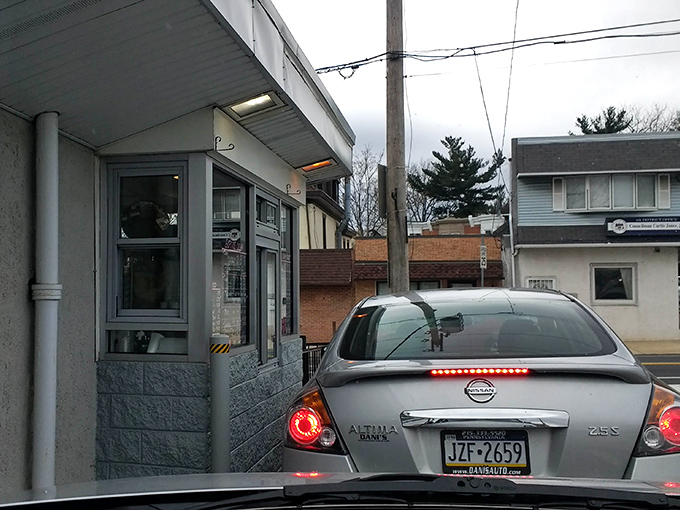 Drive-thru ice cream: where convenience meets nostalgia. No need to leave your car for a taste of childhood memories.