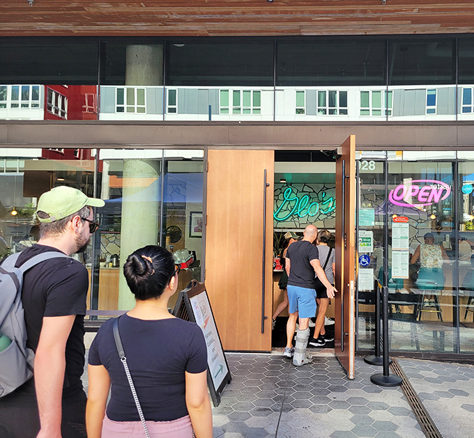 The line forming outside Glo's is Seattle's most honest restaurant review – people willing to wait in the Northwest drizzle for a taste of breakfast perfection.