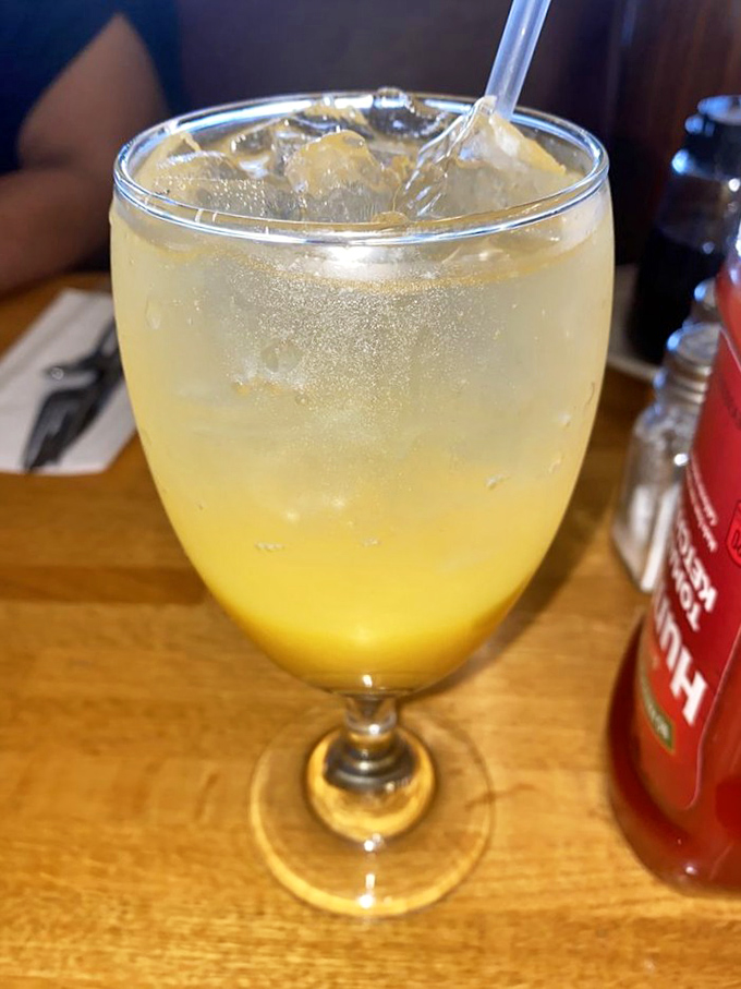 Vacation officially begins with this sunshine-in-a-glass mimosa. Extra large because, hey, you're at the beach&mdash;regular rules don't apply here.