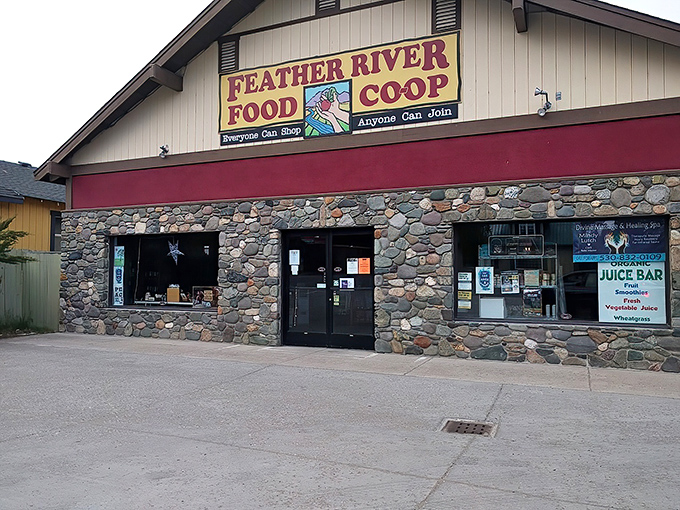 The Feather River Food Co-op proves good food doesn't require big-city prices&mdash;community-owned goodness in a stone-clad package.