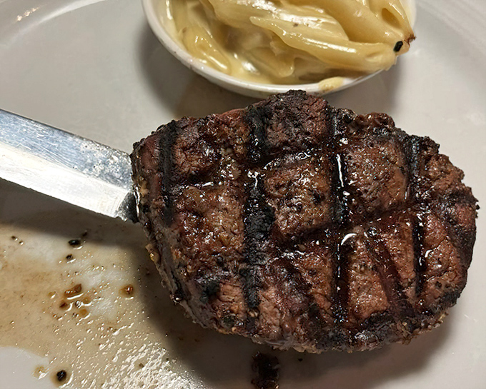 This filet is the strong, silent type – it doesn't need to shout about its tenderness, letting each buttery bite speak volumes instead.