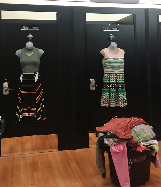 Fitting rooms that respect the gravity of your decisions&mdash;good lighting included, because nobody needs the fluorescent blues when trying on potential wardrobe heroes.