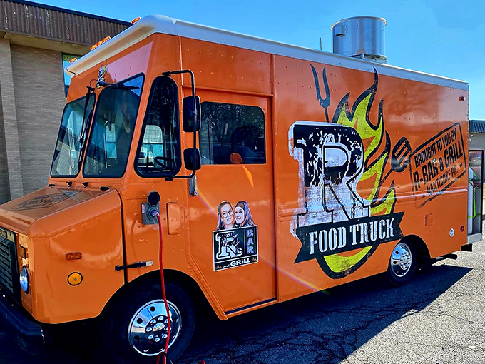 Their bright orange food truck brings R Bar's famous flavors to events across Pennsylvania. Mobile wing delivery should qualify as an essential service.