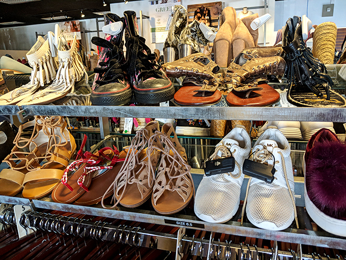 Shoe symphony! From strappy sandals to sturdy boots, this footwear collection offers second chances at first impressions for every occasion.