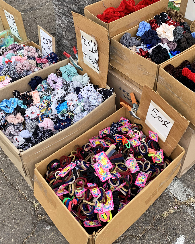 Hair accessories heaven! From scrunchies to sparkly bands, this is where "I have nothing for my hair" excuses go to die.