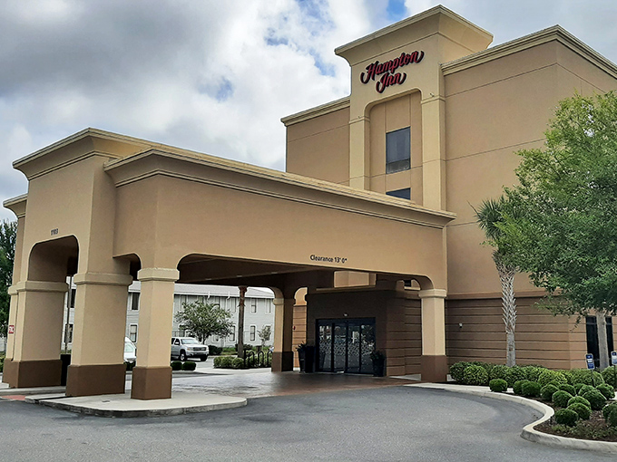 The Hampton Inn offers familiar comfort for visiting grandkids – because even paradise occasionally needs reliable Wi-Fi and complimentary breakfast.