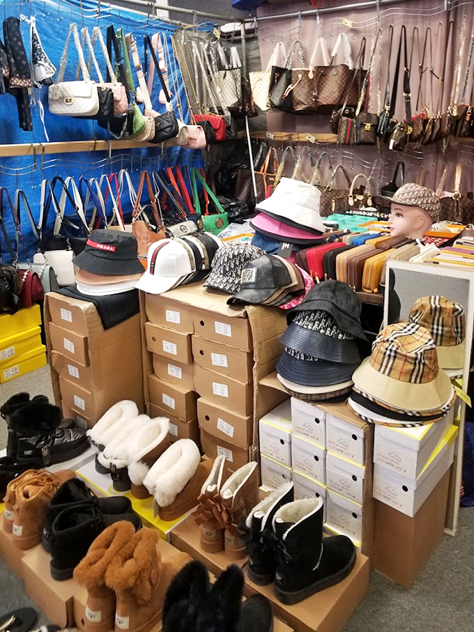 Fashion's greatest hits in headwear and footwear. From cozy winter boots to summer bucket hats, this vendor has your extremities covered regardless of season.