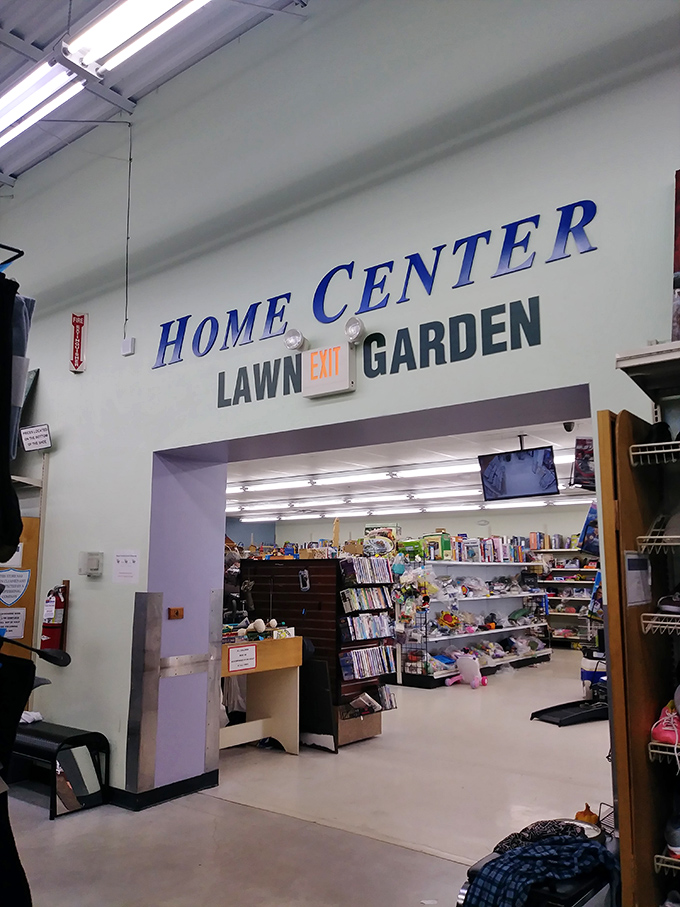 The Home Center entrance looks modest, but beyond lies everything your house didn't know it needed.