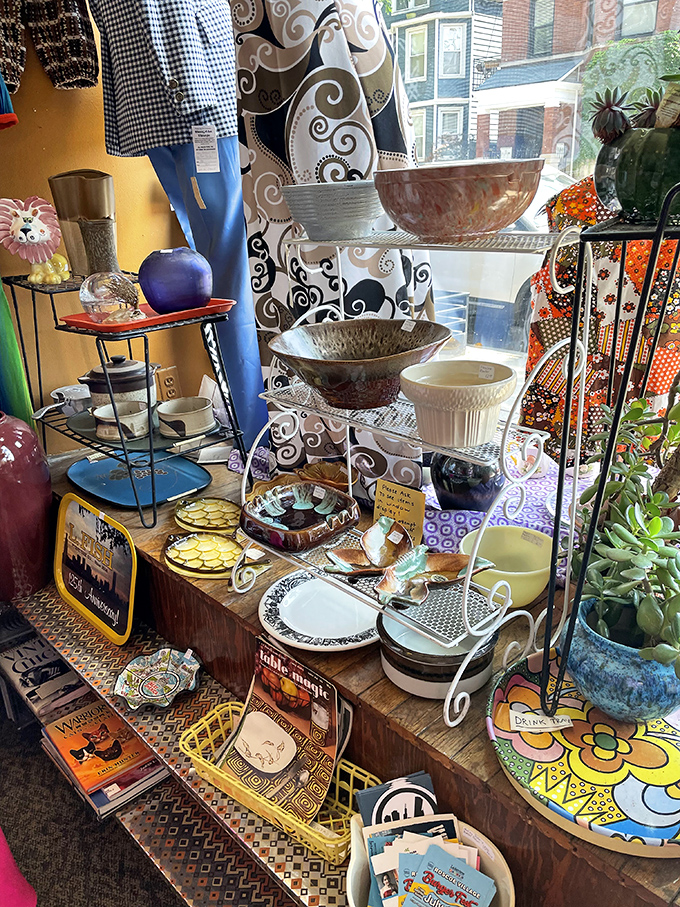 Mid-century dishware that makes your morning coffee taste like it's 1965. Don Draper would approve of this ceramic collection.