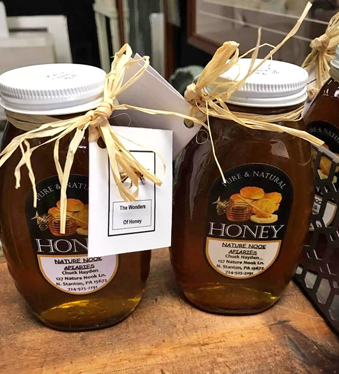 Liquid gold from local bees, complete with charming packaging that makes store-bought honey look like it's not even trying.