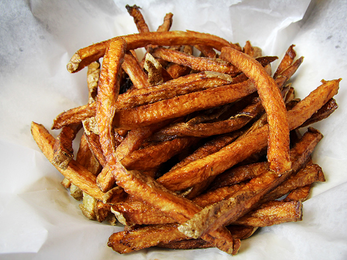 These aren't just fries &ndash; they're golden potato wands of happiness. Perfectly crisp outside, fluffy inside, and seasoned by someone who understands salt.