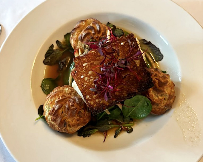 The Icelandic cod arrives with such golden perfection, you'll wonder if King Midas himself has taken up residence in Bolete's kitchen.