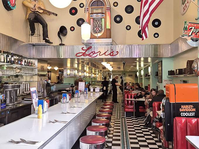 The counter seating&mdash;where solo diners become part of the Lori's family and the coffee refills come with a side of local wisdom.