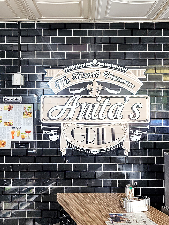 That sleek black tile wall showcasing the "World Famous" logo isn't just d&eacute;cor&mdash;it's a statement of confidence backed by countless satisfied customers.